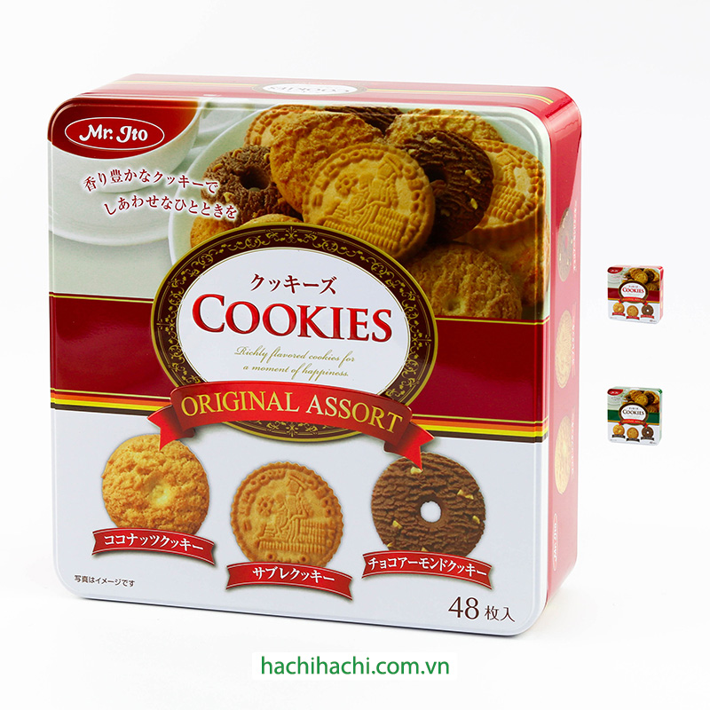 Bánh quy tổng hợp Cookies Original Assort Mr.Ito 470g (48 cái)