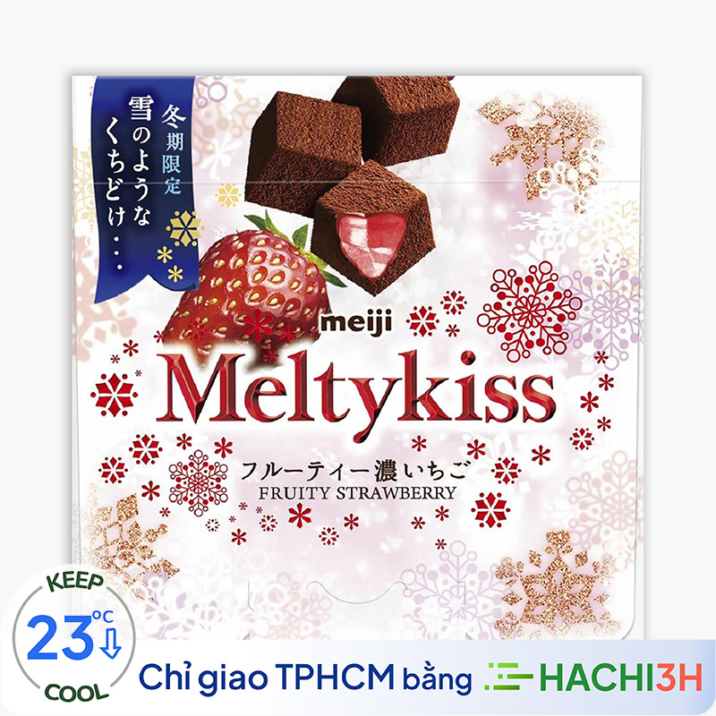 Socola Meltykiss Meiji Nhật Bản 52g (Dâu)